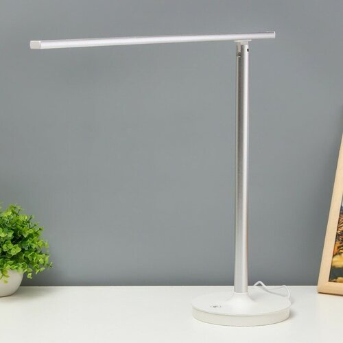 Настольная лампа "Румпи" LED 4Вт USB бело-серебрянный 14,5х43х40 см