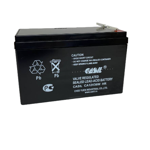 Свинцово-кислотный аккумулятор CASIL CA 12V36W HR F2 (12 В, 7.0 Ач)