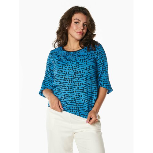 Блуза  Тамбовчанка, размер 46, голубой