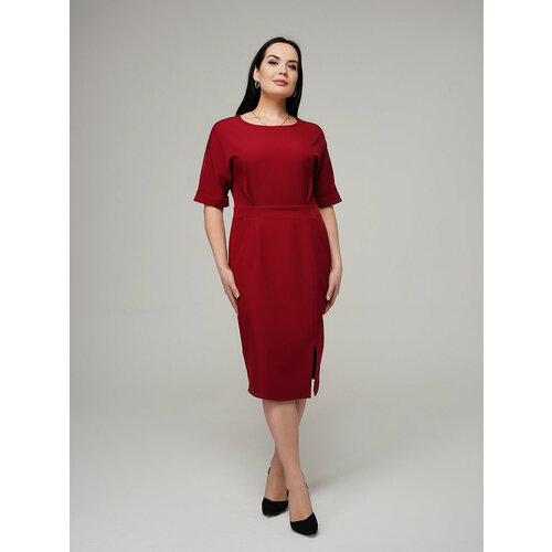 Платье DiSORELLE, размер 50, бордовый