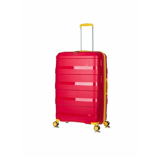 Чемодан L'case Monaco, 61 л, размер M, красный