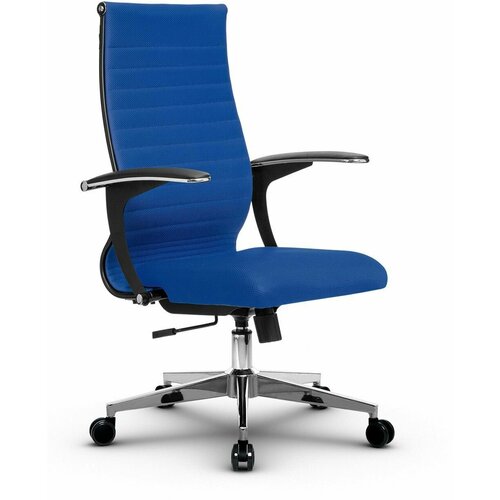 Кресло компьютерное МЕТТА-19(MPRU)/подл.158/осн.004 Синий/Синий