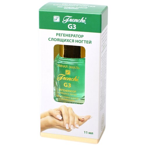 Frenchi Регенератор слоящихся ногтей G3 на акриловой основе с витаминами, 11 мл