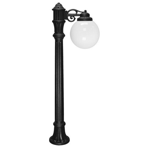 Fumagalli Уличный светильник Globe 250 G25.163.S10.AYE27, E27, 60 Вт, цвет арматуры: черный, цвет плафона белый