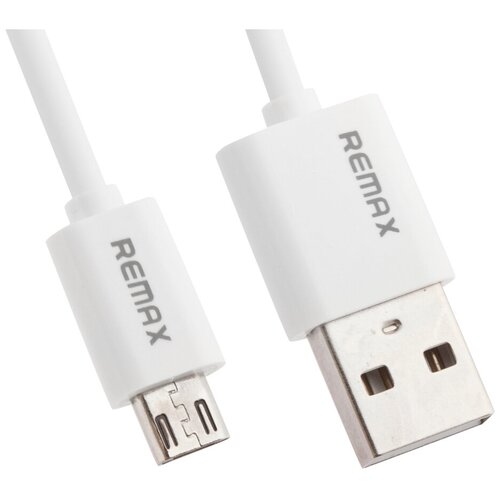 Кабель Remax Fast Charging USB - microUSB (RC-007m), 1 м, белый