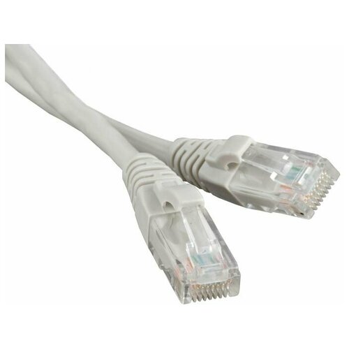 Кабель для подключения интернета LAN Патчкорд UTP кат. 5е, RJ45, литой, многожильный, 20 метров, Jett