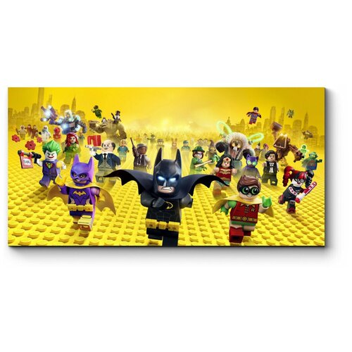 Модульная картина Лего - мир 180x90