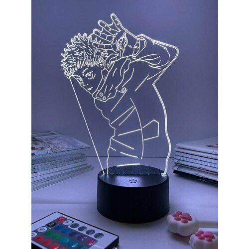 3D светильник-ночник, лампа по аниме: Магическая битва, Итадори, 16 цветов