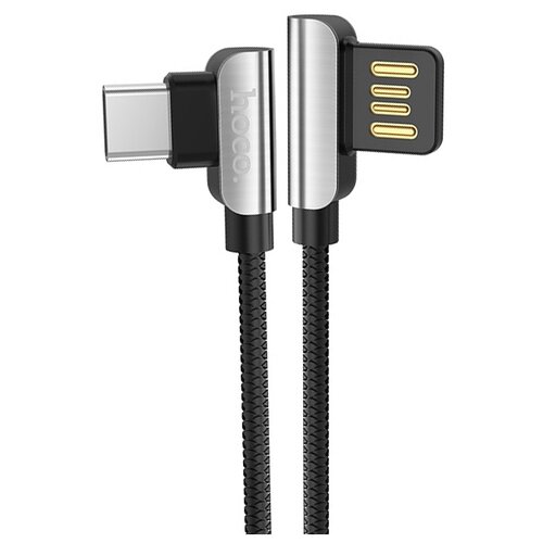 Кабель Hoco U42 Exquisite Steel USB - USB Type-C, 1.2 м, черный