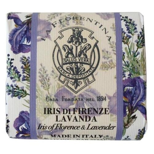 La Florentina Мыло кусковое Iris di Firenze i lavanda, 106 г