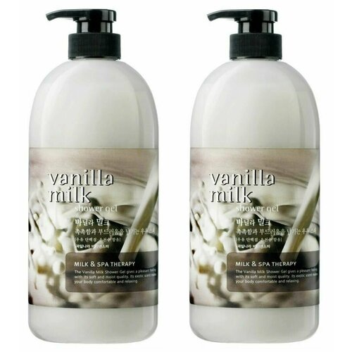 Welcos Гель для душа с ароматом ванили Kwailnara Body Phren Shower Gel, Vanilla Milk, 730 мл, 2 шт