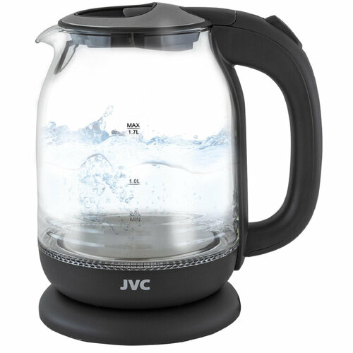 Чайник электрический JVC JK-KE1510 grey, 1.7л, 2200 Вт