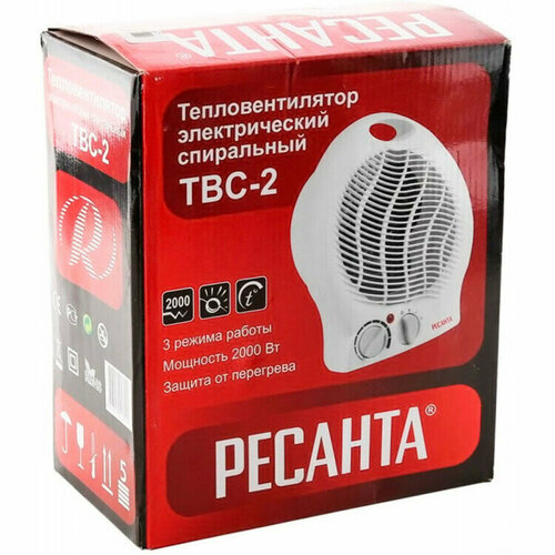 Тепловентилятор электрический ТВС-2 спиральный 38117
