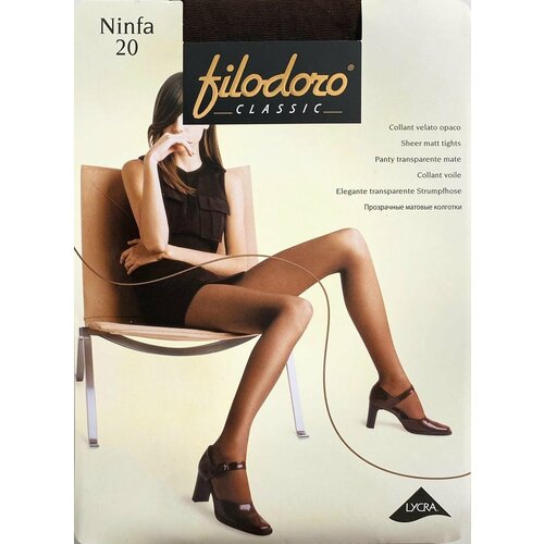 Колготки  Filodoro Classic Ninfa, 20 den, размер 4, коричневый