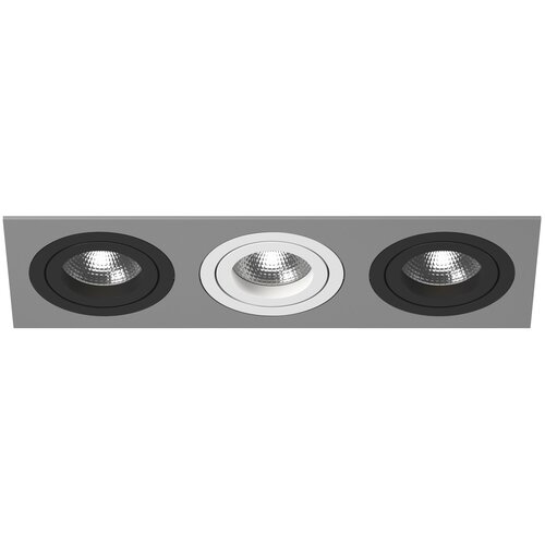 Светильник Lightstar Intero 16 i539070607, GU10, 150 Вт, 3 лампы, 4000, нейтральный белый, цвет плафона: черный