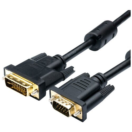 Кабель Atcom VGA - DVI-I Dual link (АТ6143), 1.8 м, черный
