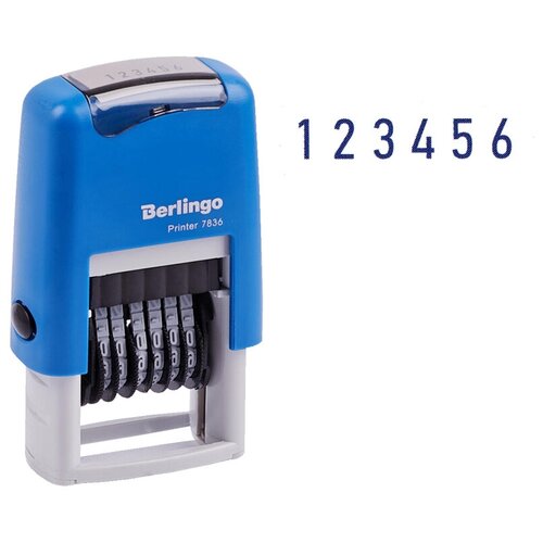 Нумератор Berlingo Printer 7836 мини автомат, 6-разрядный, 1 шт.