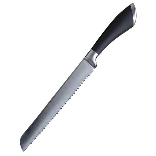Набор ножей Нож для хлеба Доляна Venus, лезвие 21 см, черный