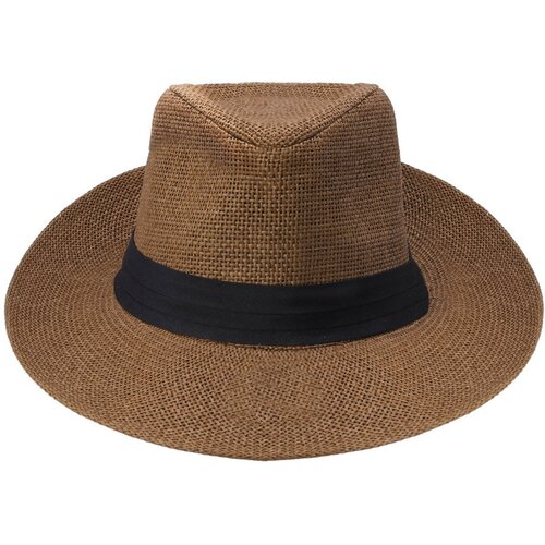 Шляпа , размер 58, коричневый