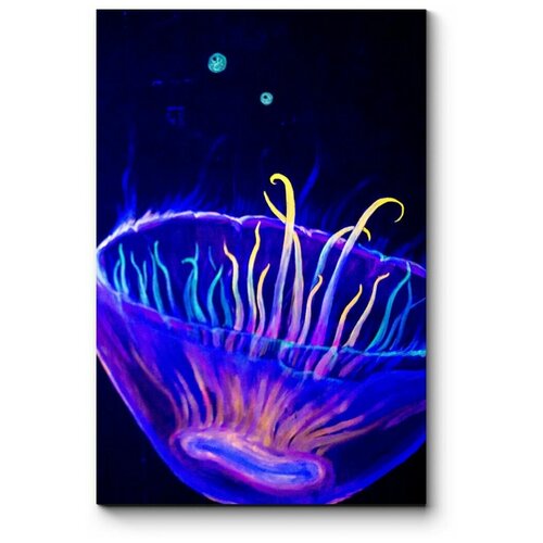 Модульная картина Сияющие медузы 60x90