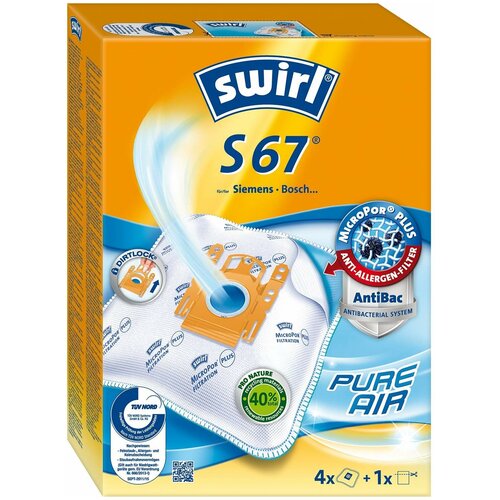 Swirl Пылесборники S67, белый, 4 шт.