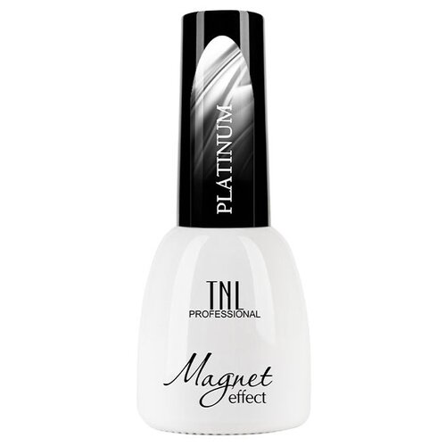 TNL Professional Гель-лак Magnet effect Platinum, 7 мл, серебристый