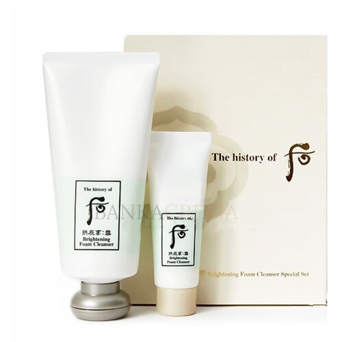 The History Набор отбеливающих пенок (180+40мл) Gongjinhyang Brightening Foam Cleanser