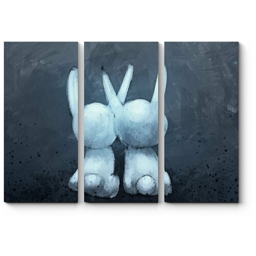 Модульная картина Любовь кроликов 150x108