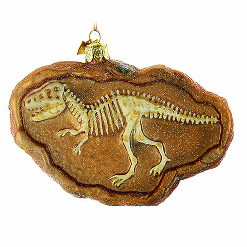Kurts Adler Стеклянная елочная игрушка Мечты Палеонтолога - Тираннозавр 12 см, подвеска NB1726