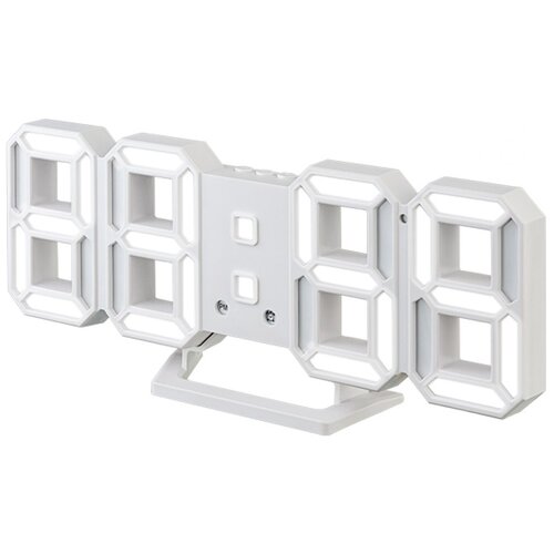 Часы  настольные Perfeo Luminous 2 PF-6111 белый 0.17 кг 9 см 21.2 см светлый 3 см