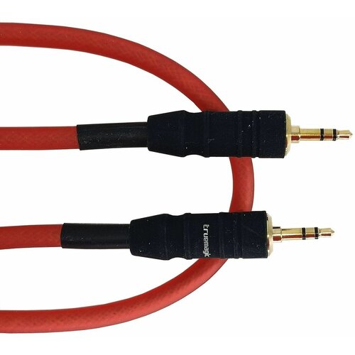 Инструментальный кабель True magic TEMN006/2M Jack 3.5 - Jack 3.5, стерео, 2м, 6.5мм, красный