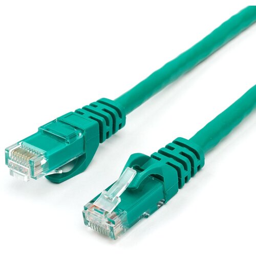 Atcom Патч-корд UTP 6 кат. Atcom AT9218 с разъемами RJ-45, зеленый (1.0м)