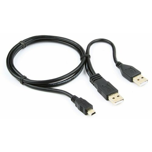 Набор из 3 штук Кабель USB 2.0 Pro Cablexpert CCP-USB22-AM5P-3, 2xAM/miniBM 5P, 0.9 м, экран, черный
