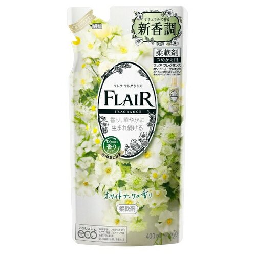 Kao Кондиционер для белья Flair Fragrance Gentle & Bouquet с нежным ароматом белых цветов, 0.38 л