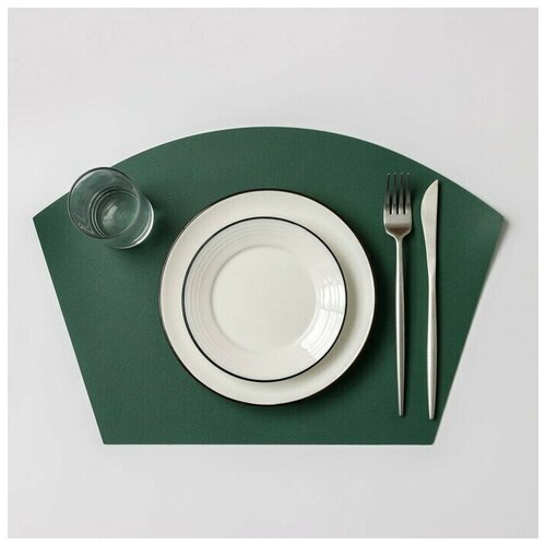 Салфетка сервировочная на стол "Тэм", 30х44 см, цвет зеленый