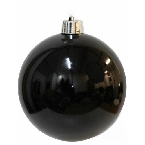Пластиковый шар глянцевый, черный, 250 мм, Winter Deco 1112708-01