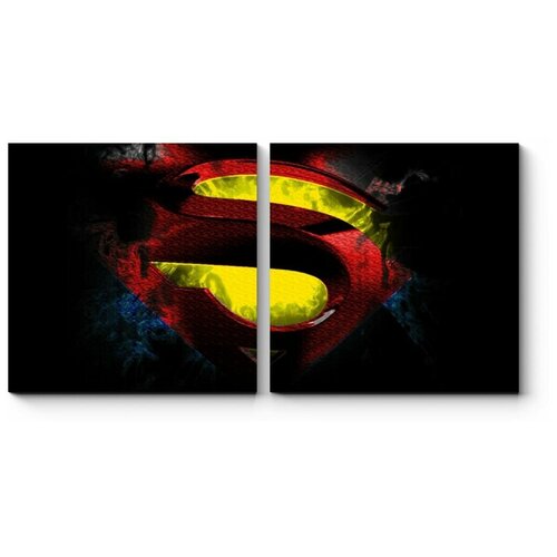 Модульная картина Логотип Супермена140x70