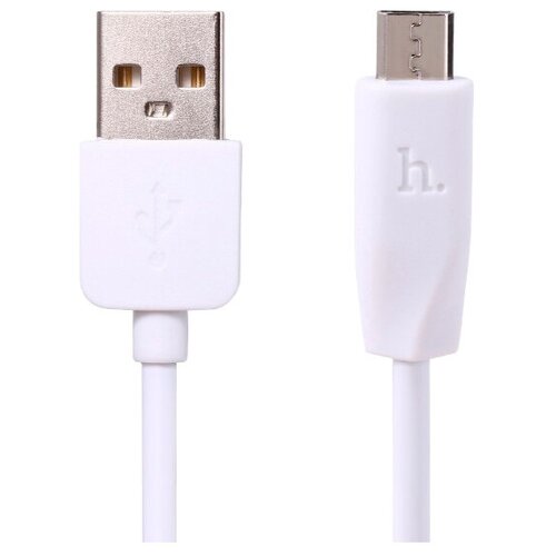 Кабель Hoco Rapid X1 USB - microUSB, 2 м, 1 шт., белый