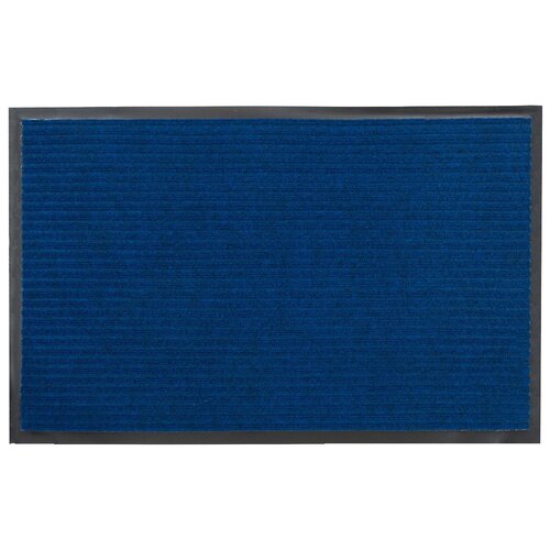 Придверный коврик SunStep ребристый, синий, 0.6 х 0.4 м