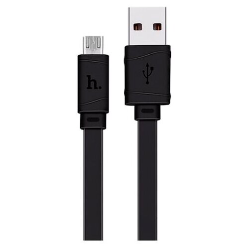 Кабель Hoco X5 Bamboo USB - microUSB, 1 м, 1 шт., черный