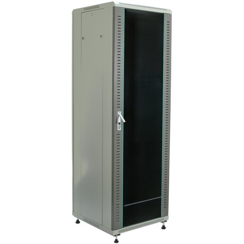 Шкаф телекоммуникационный напольный 19 дюймов 38U 600x800 серый W&T B386080GWTWOF