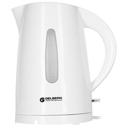 Чайник электрический GELBERK GL-460 1,7 л, 2200 Вт, белый