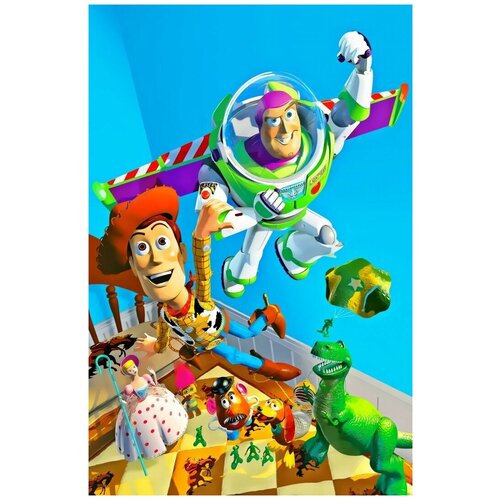 Плакат, постер на бумаге Toy Story/История игрушек/. Размер 21 х 30 см