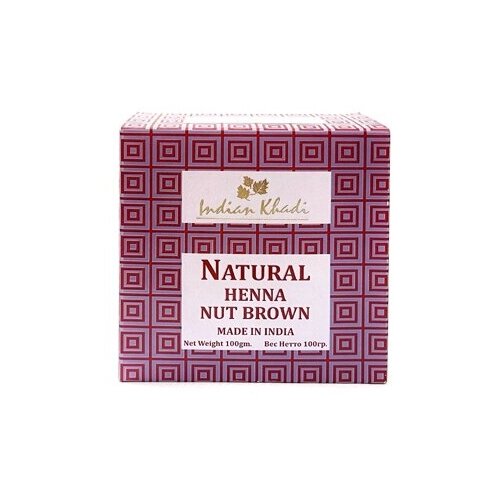 Indian Khadi Хна Natural Henna, nut brown, 100 г