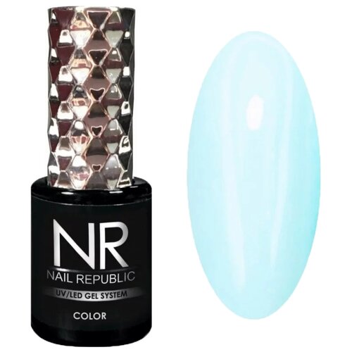 Nail Republic гель-лак для ногтей Color, 10 мл, 10 г, 337 светлый бирюзовый