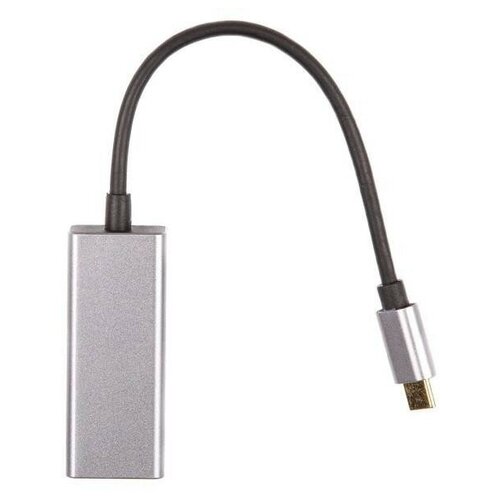 Кабель-переходник USB 3.1 Type-C -->RJ-45 1000Mbps Ethernet, Aluminum Shell, 0.15м VCOM