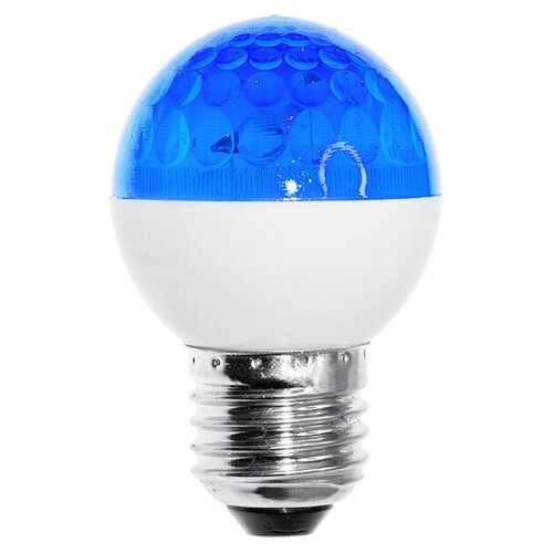 Светодиодная строб-лампа с цоколем Е27, диаметр 50 мм, синий свет