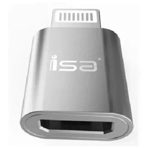 Адаптер переходник Micro USB гнездо Female (F) Lightning 8 pin штекер Male (M) / Переходник с микро юсб на лайтинг