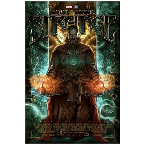 Плакат, постер на холсте Doctor Strange, Доктор Стрэндж. Размер 21 х 30 см