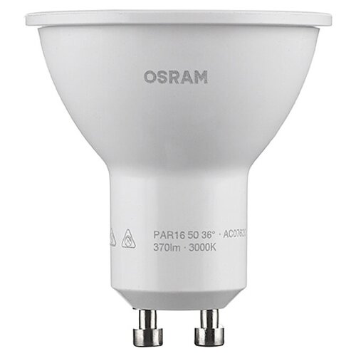 Лампа светодиодная Osram 5 Вт GU10 рефлектор PAR51 3000К теплый белый свет 220 В